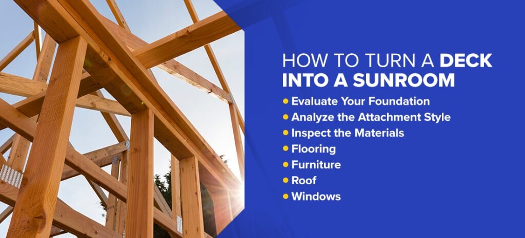 How to Convert a Deck to a Sunroom | Evolution Sunrooms